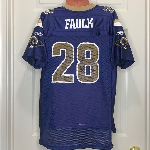 NFL | Shirts & Tops | Vintage St Louis Rams Marshall Faulk Jersey ...